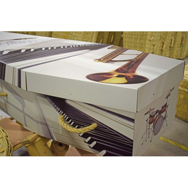 Music is what feelings sound like - Lost in Music Design Picture Coffin