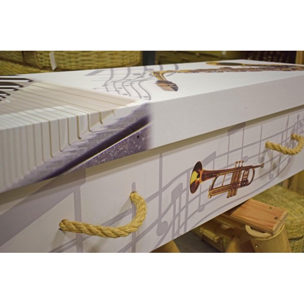 Music is what feelings sound like - Lost in Music Design Picture Coffin